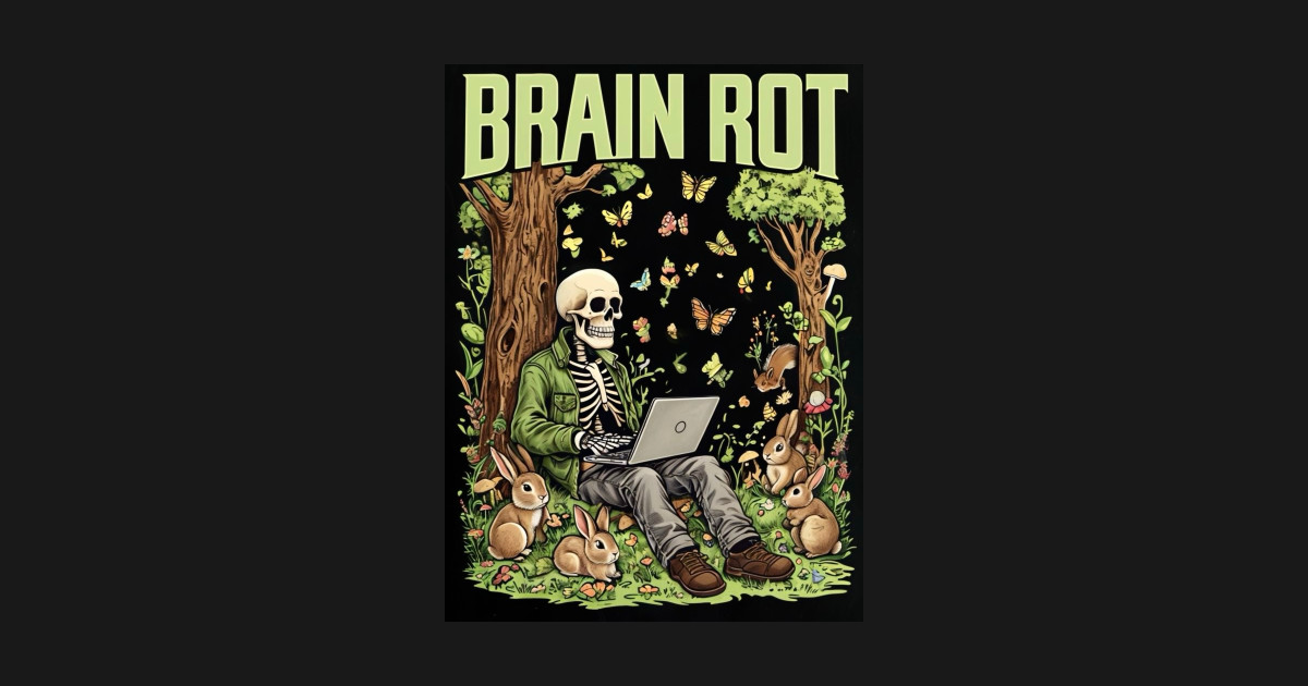 Brain Rot Word of the Year - Brain Rot - T-Shirt | TeePublic