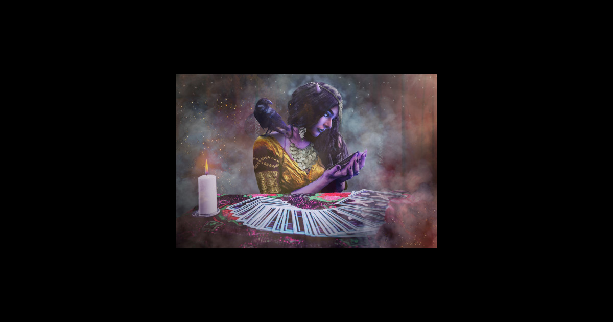 Tiefling Tarot Reading Realism Art - Dnd - Magnet | TeePublic