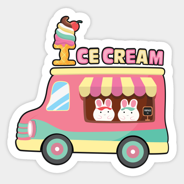 Ice Cream Truck - Ice Cream Truck - Sticker | TeePublic
