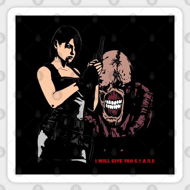 I will give you stars - Resident Evil 3 Nemesis - Sticker | TeePublic