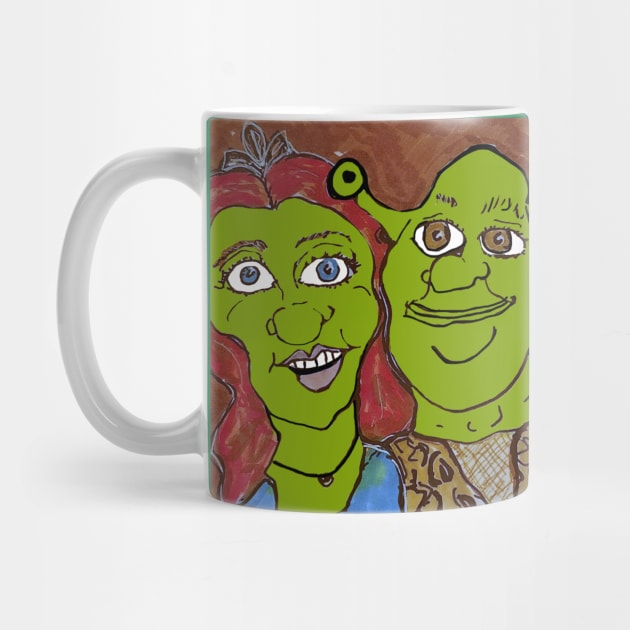 Shrek and Princess Fiona - Shrek And Princess Fiona - Mug | TeePublic