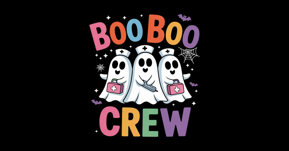 Boo Boo Crew Halloween Costume Nurse Spooky Ghost - Boo Boo Crew ...