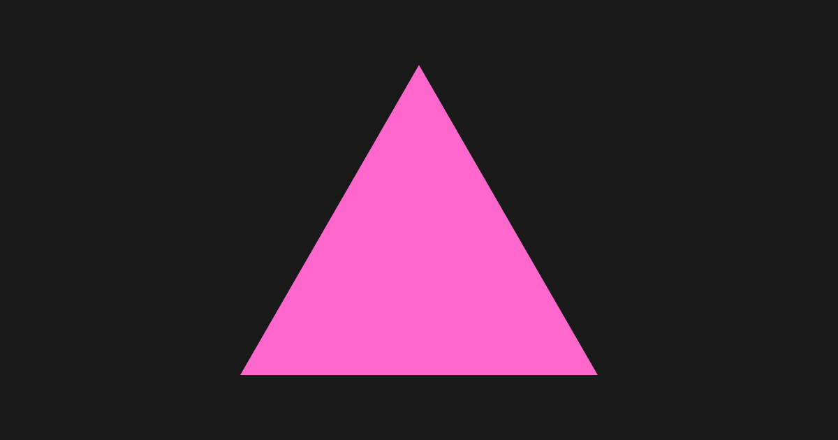 Pink Triangle - Pink Triangle - T-Shirt | TeePublic