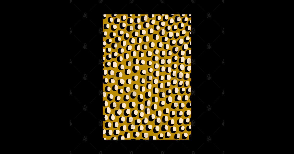 Dark Mustard Colour Spotty Pattern - Mustard - Sticker | TeePublic