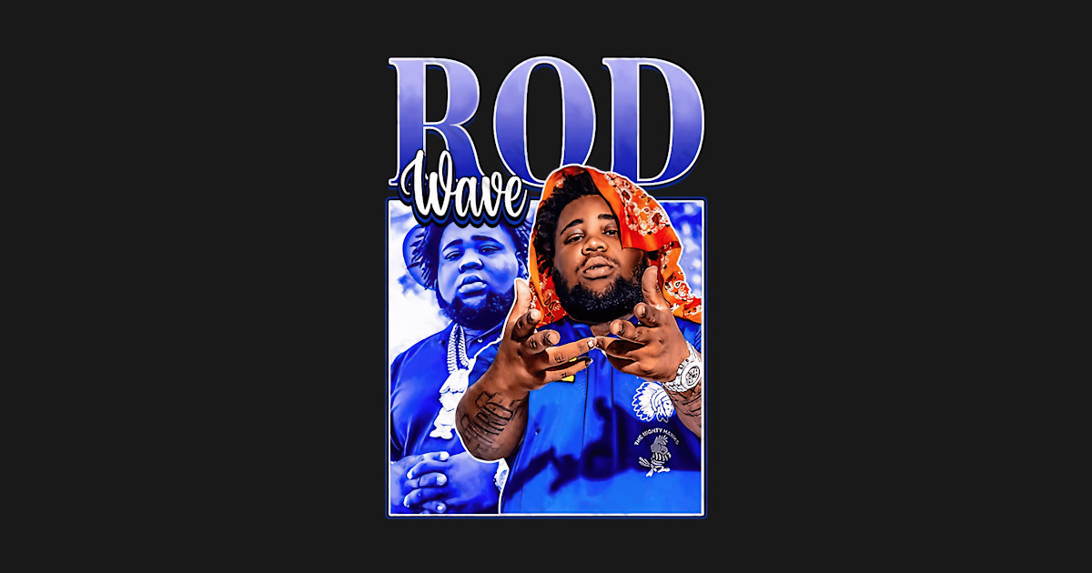 American Rapper Blue Styles - Rod Rapper Wave - T-Shirt | TeePublic