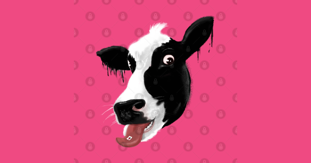 Tripping Cow - Cow - T-Shirt | TeePublic