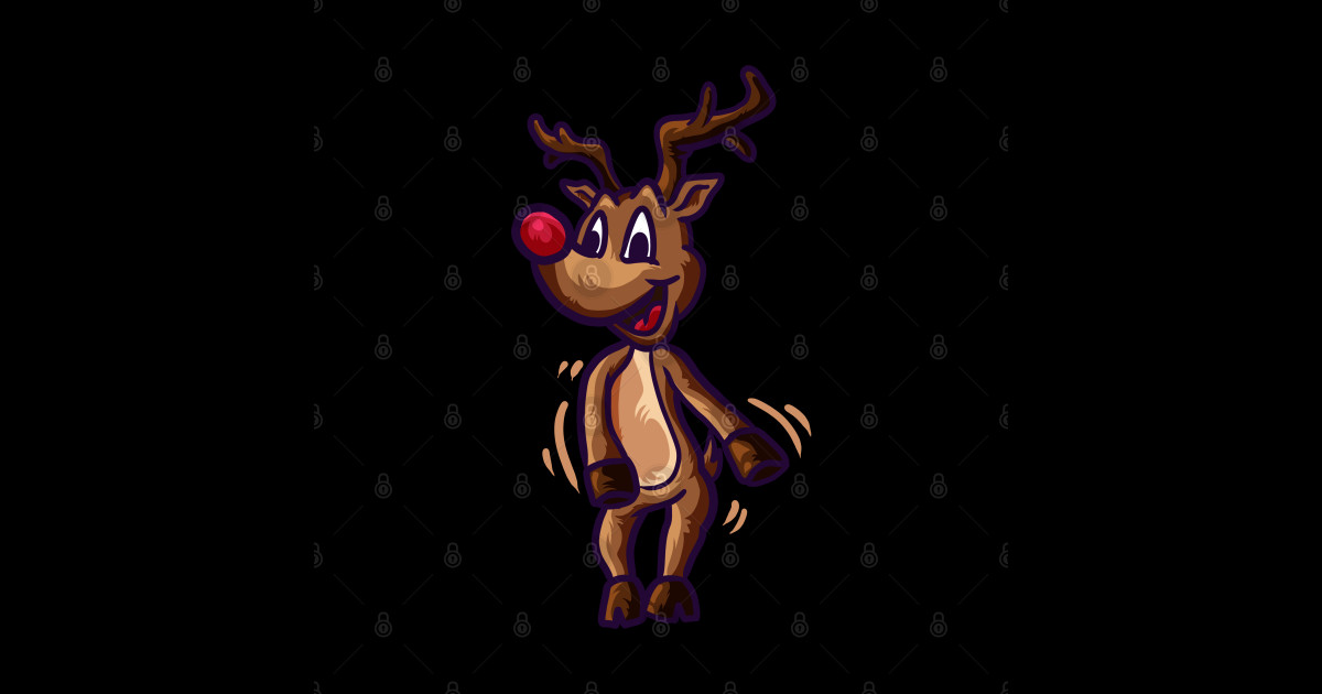 Anime Rudolph dancing the Flossing dance! - Rudolph - Sticker | TeePublic