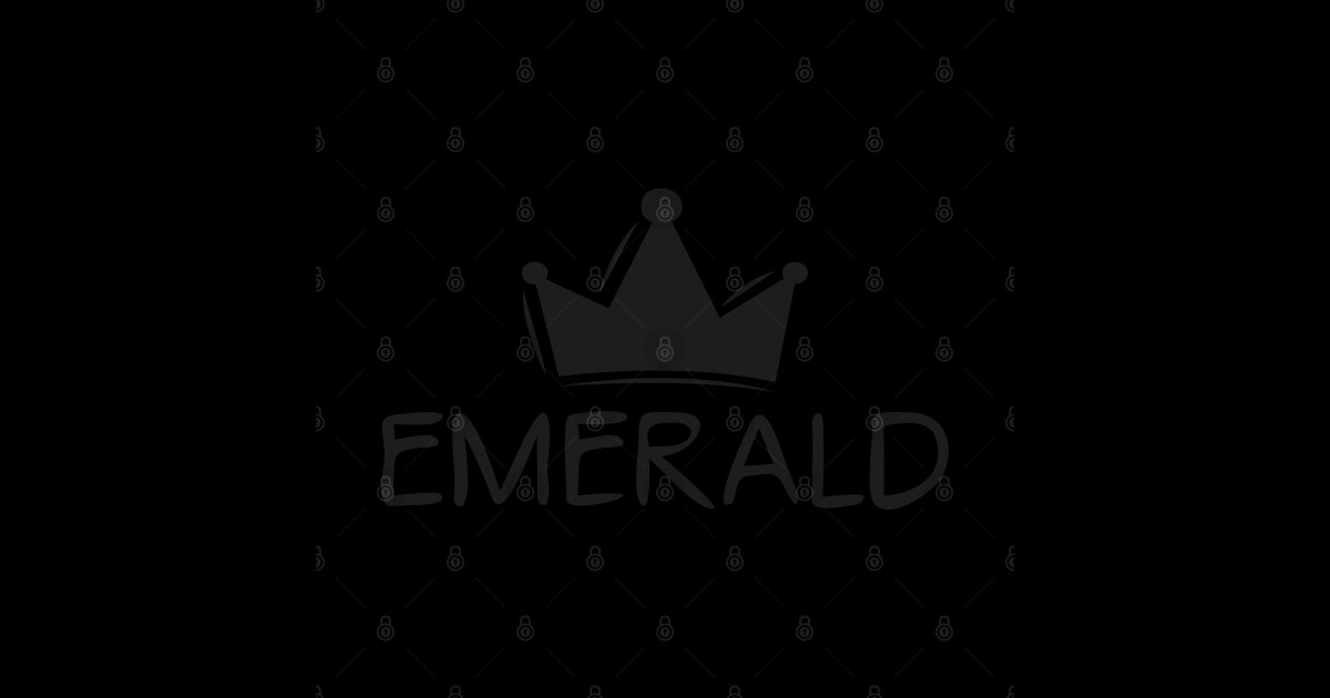 Emerald name, Sticker design. - Emerald - Sticker | TeePublic