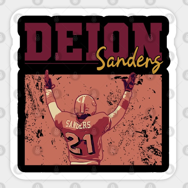 Deion Sanders | big guy | Style vintage - 49ers - Sticker | TeePublic