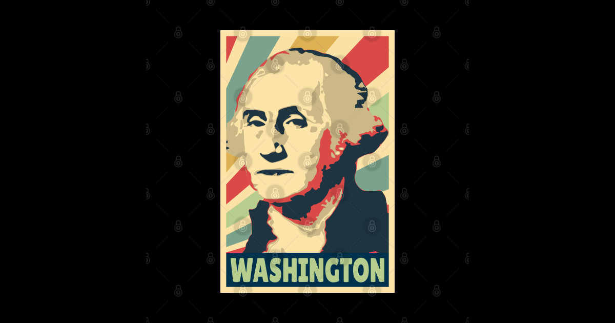 George Washington Vintage Colors - George Washington - Sticker | TeePublic