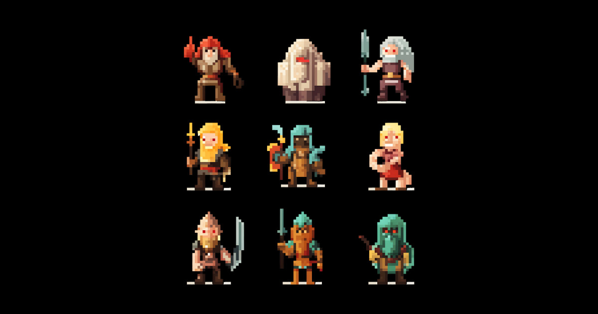 Pixelated video game characters - Pixel Art Video Game Characters ...