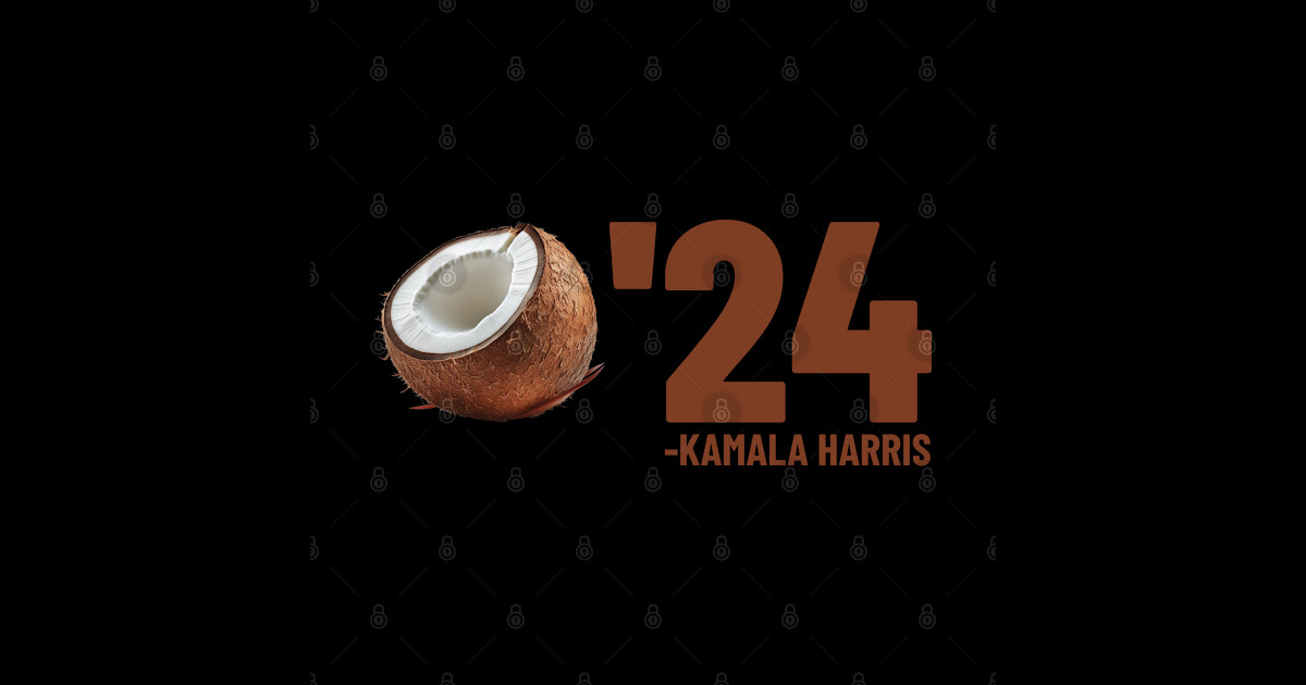 Kamala Harris Coconut Tree 2024 Democrat For President - Kamala Harris ...