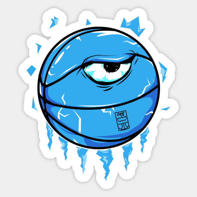 OTE Iced out basketball - Basketball - Sticker | TeePublic