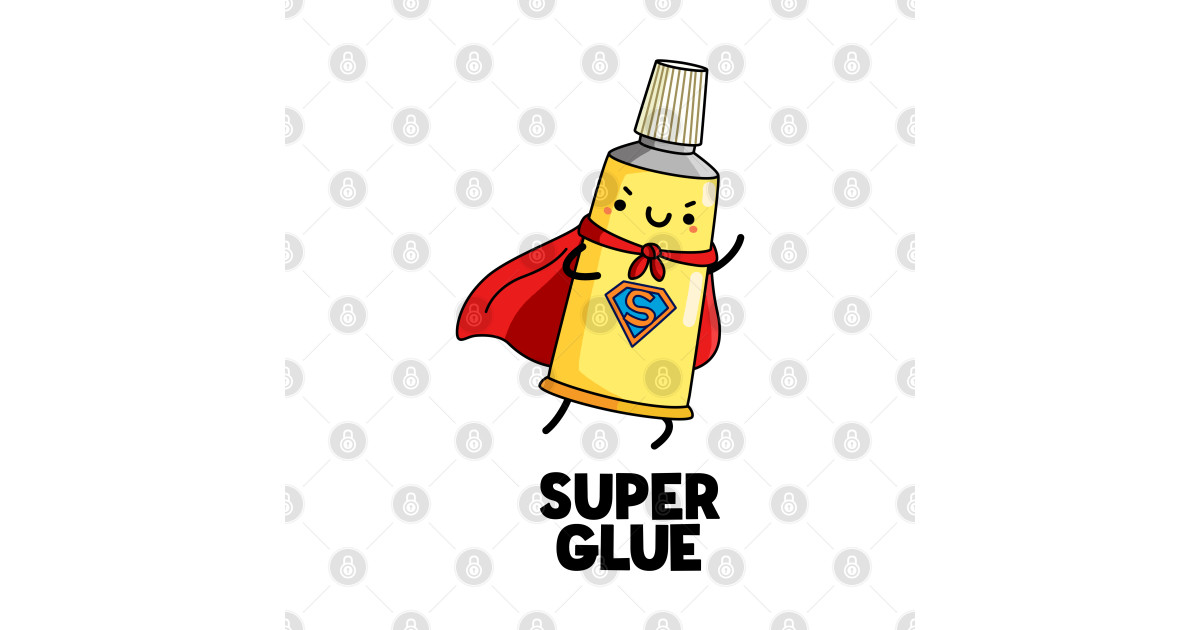 Super Glue Funny Sticky Pun - Glue Puns - T-Shirt | TeePublic