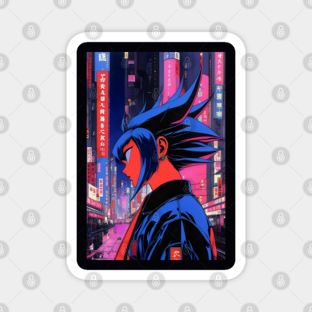 Neo Japanese city aesthetic - Neo Japanese - Magnet | TeePublic
