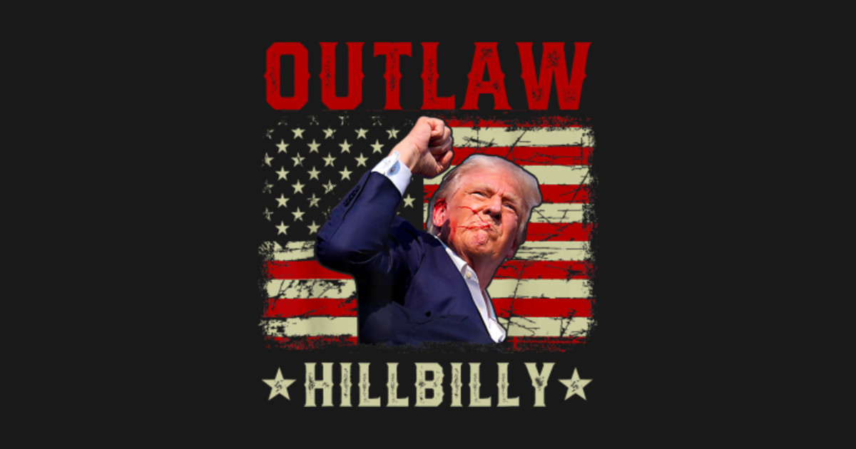 Trump Vance 2024 Donald Trump J.D. Vance Outlaw Hillbilly - Trump Vance ...