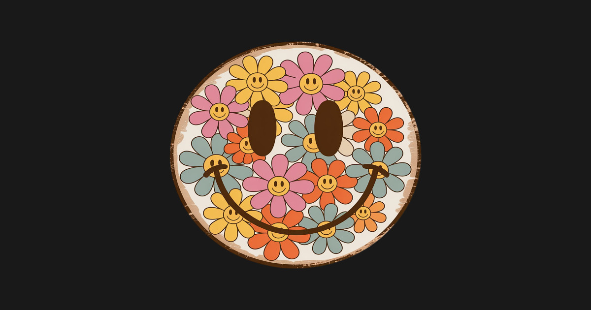 Happy Daisy Smile Face Preppy Aesthetic - Happy Daisy Smile Face Preppy ...