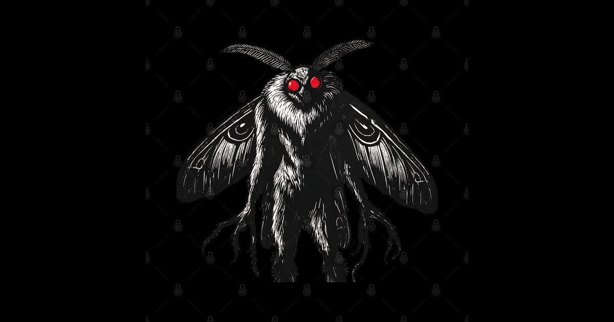 Mothman West Virginia Moth Man Point Pleasant - Mothman - Tapestry ...