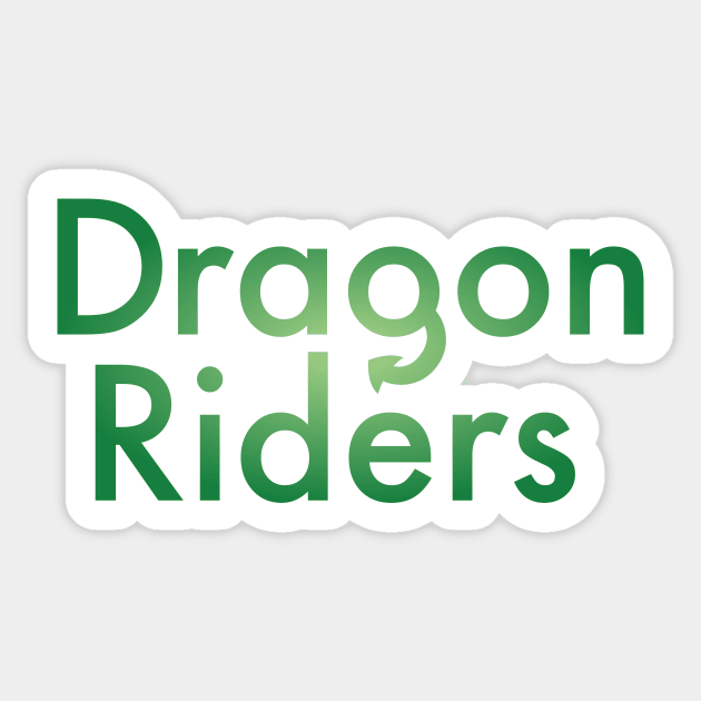 Celtic Irish Green Dragon Riders Text Design - Celtic - Sticker | TeePublic