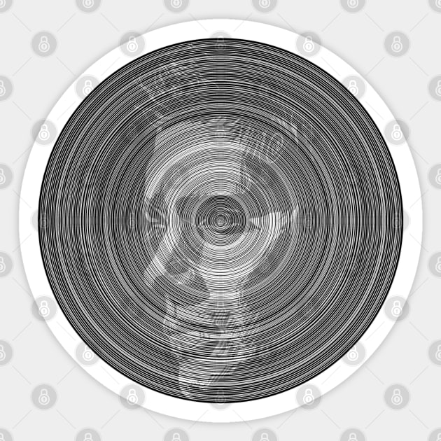 Dean Winchester - Vinyl Record inspired drawing - Dean Winchester ...