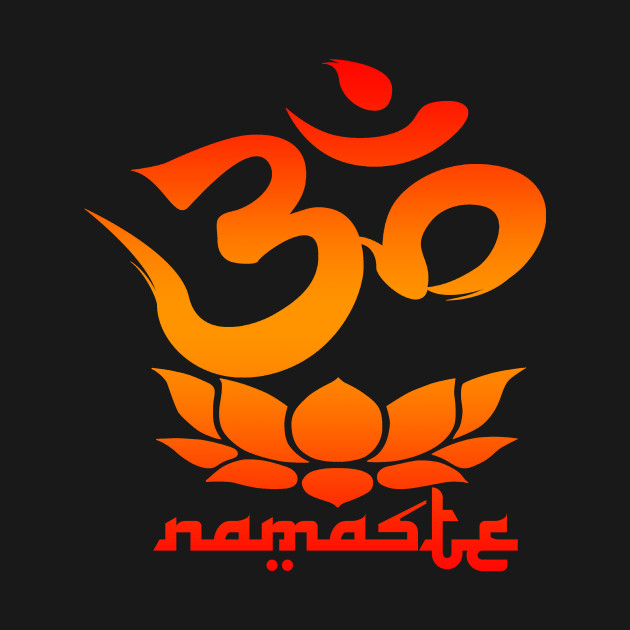 Namaste Symbol with Lotus Flower - Love - T-Shirt | TeePublic