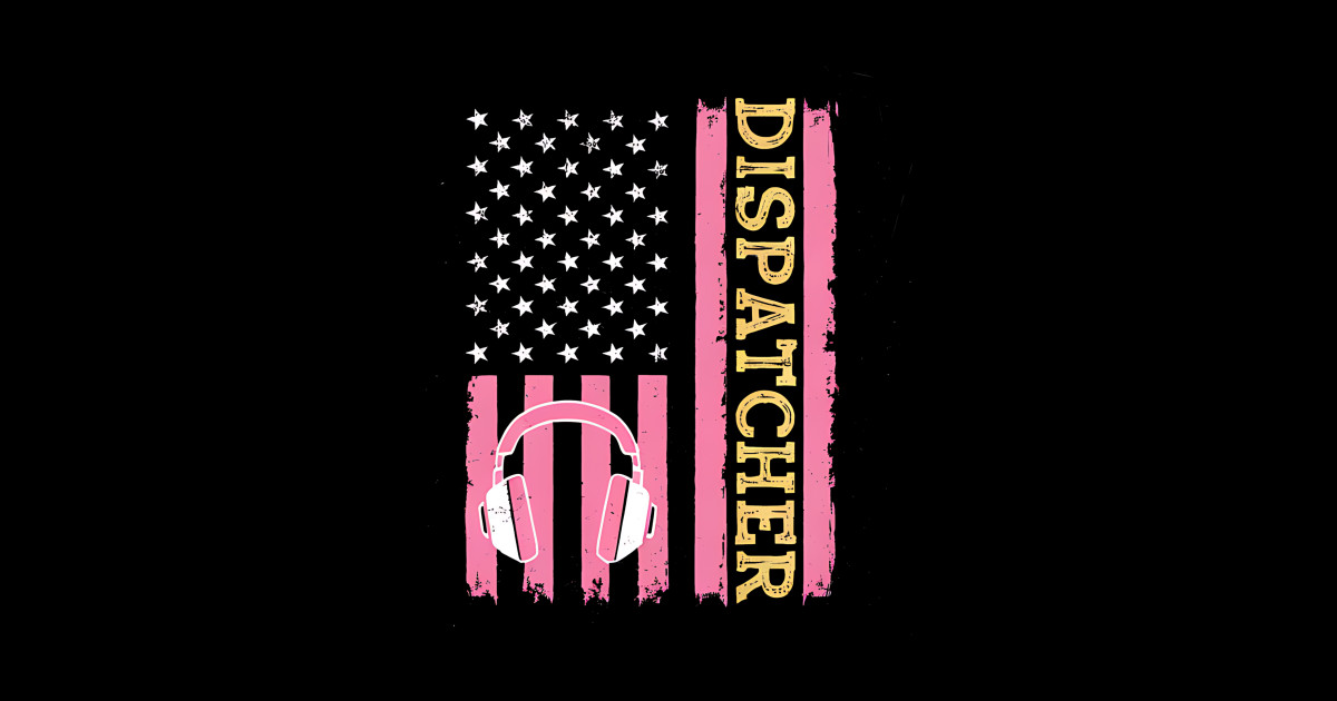 911 Dispatcher America Flag - 911 Dispatcher - Sticker | TeePublic