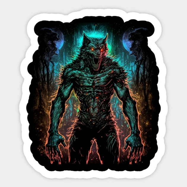 The Cursed of Werewolf - NightStalker - Horror - Sticker | TeePublic