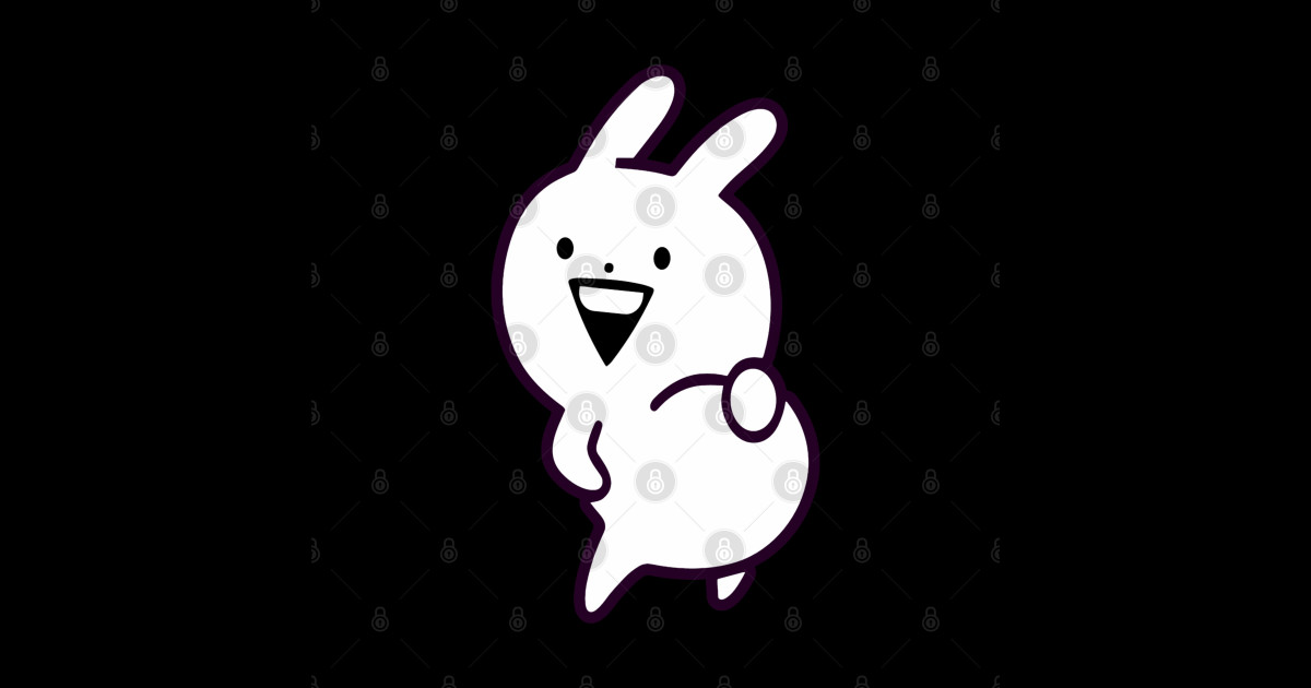 CHEEKY BUNNY - usagyuuun - Cheeky - Sticker | TeePublic