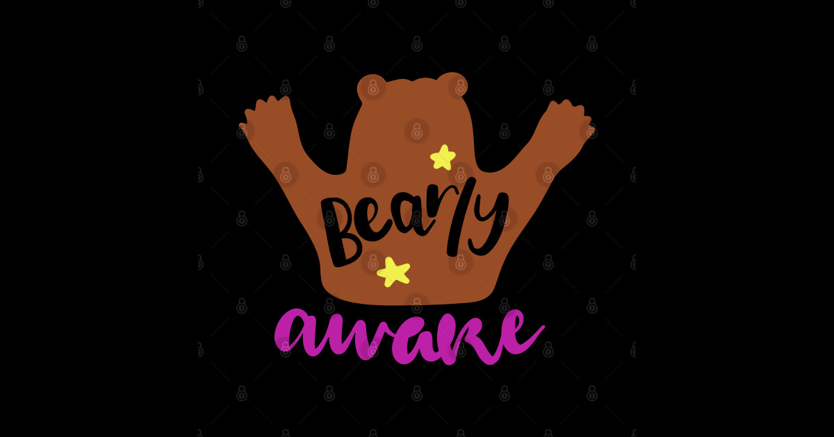 Bearly awake - Bearly Awake - Sticker | TeePublic
