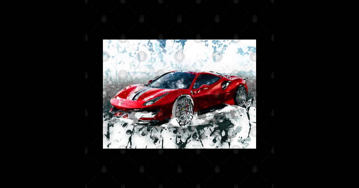Ferrari 488 Pista - Ferrari 488 Pista - Sticker | TeePublic