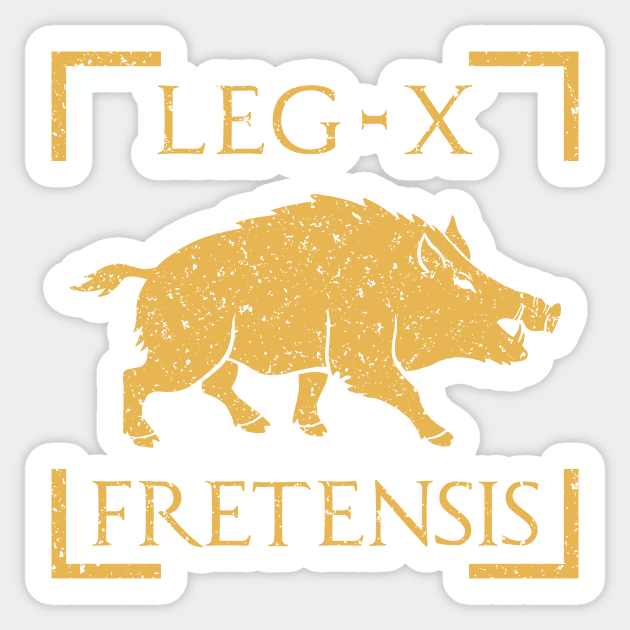 Legio X Fretensis Boar Emblem Roman Legion - Vexillum - Sticker | TeePublic