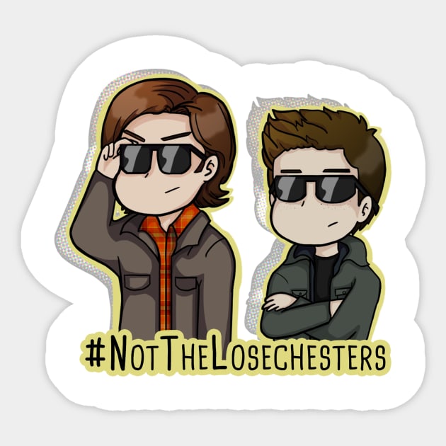 #NotTheLosechesters - Supernatural - Sticker | TeePublic