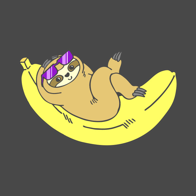 Cool Bananas Sloth - Sloth - T-Shirt | TeePublic
