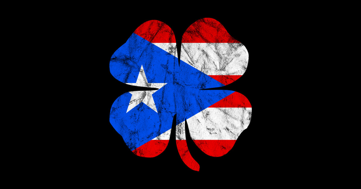 Irish Puerto Rican Pride Shamrock Puerto Rico Flag Boricua St Patricks ...