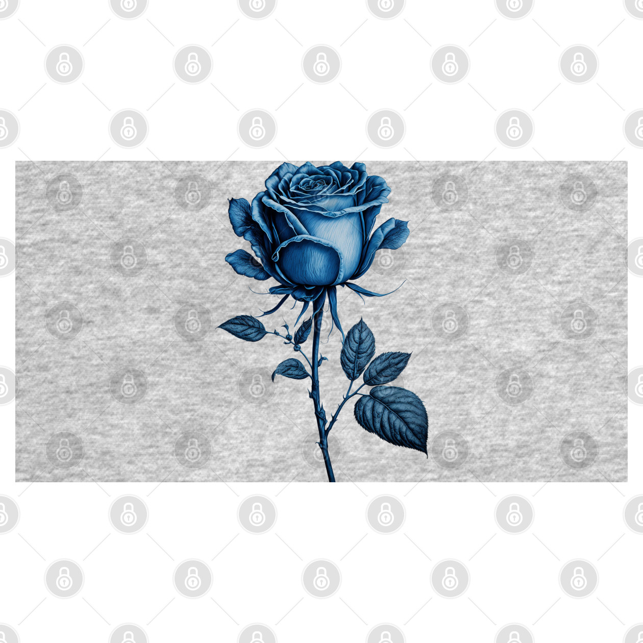 Blue Rose Drawing, Flower Drawing, Gift For Her - Rose - T-Shirt ...