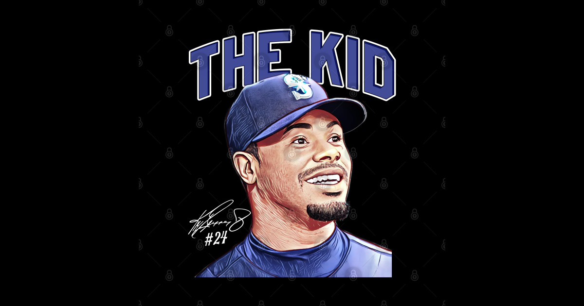 Ken Griffey Jr The Kid Basketball Legend Signature Vintage Retro 80s ...