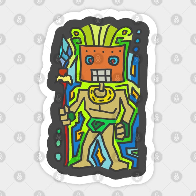 Nature Tribe Warrior - Tribal Design - Sticker | TeePublic