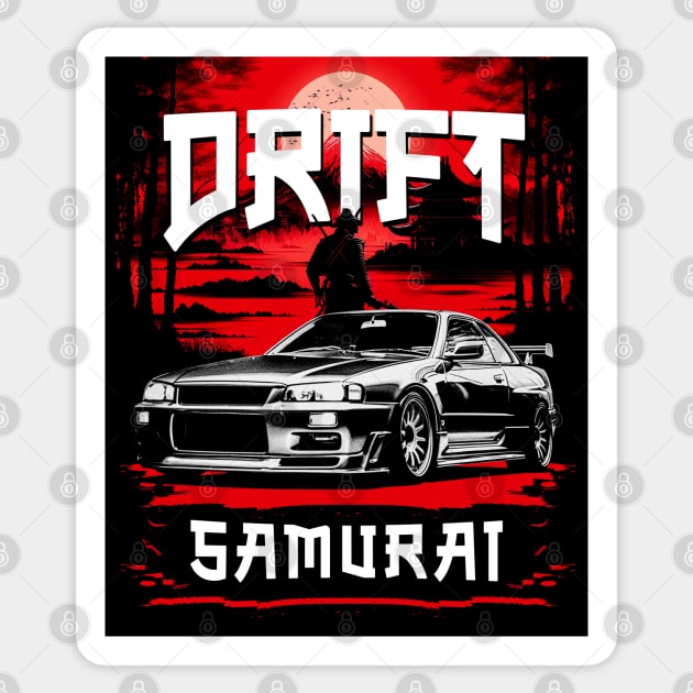 JDM Car - Drift Samurai - Japan Drift Racing - Jdm - Sticker | TeePublic