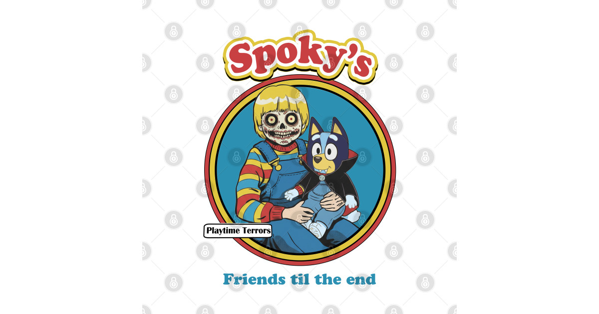 70s Bluey - Its Spoky not Spooky - Bluey - T-Shirt | TeePublic