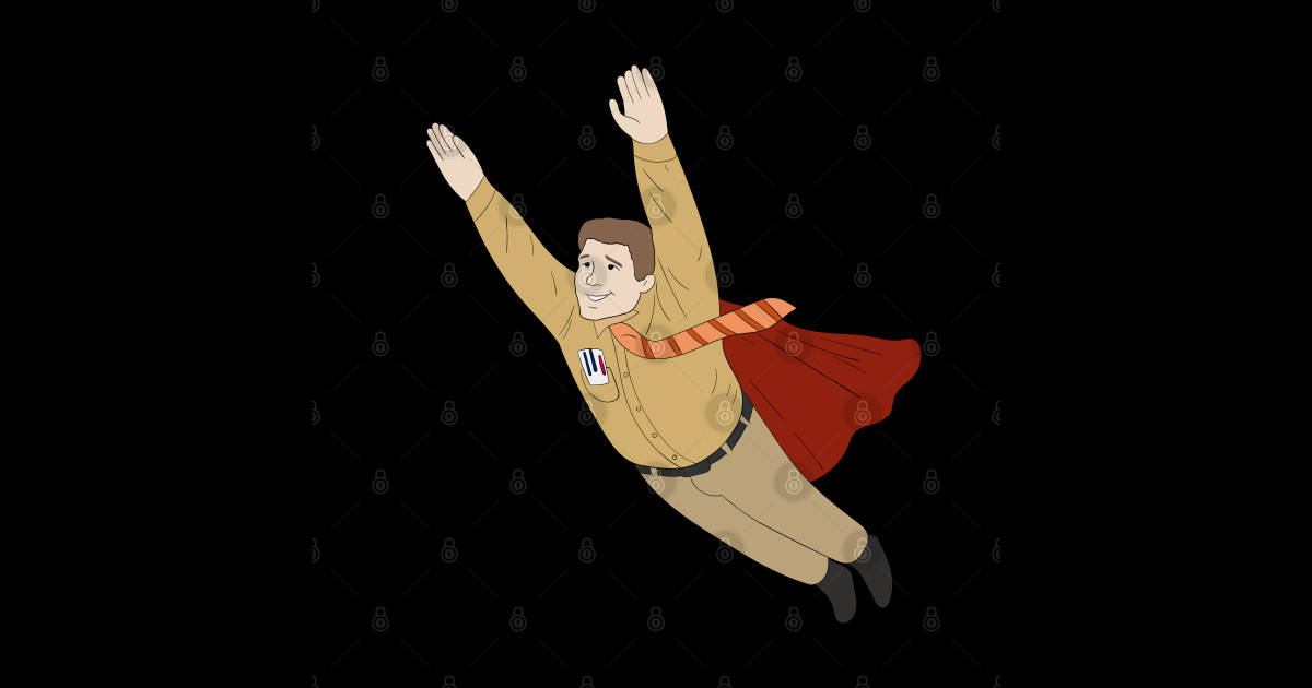 Bob Newby Superhero - Stranger Things - Sticker | TeePublic