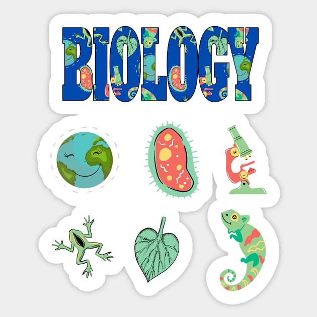 Biology Stickers - Biology - Sticker | TeePublic