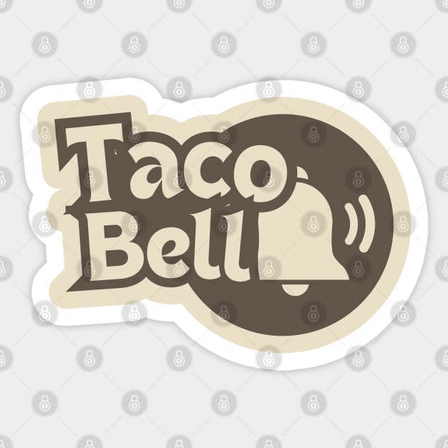 vintage taco bell - Vintage Taco - Sticker | TeePublic