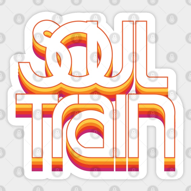 Vintage Soul Train - Vintage Soul Train - Sticker | TeePublic