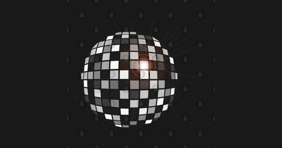 Disco Shades Of Grey - Disco Ball - T-Shirt | TeePublic