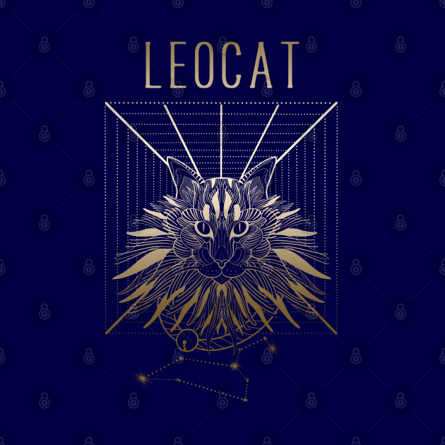 A zodiac cattery: Leo - leocat - Leo Zodiac - Tapestry | TeePublic