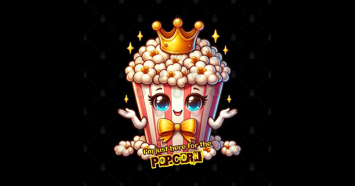 Popcorn princess - Popcorn - Sticker | TeePublic