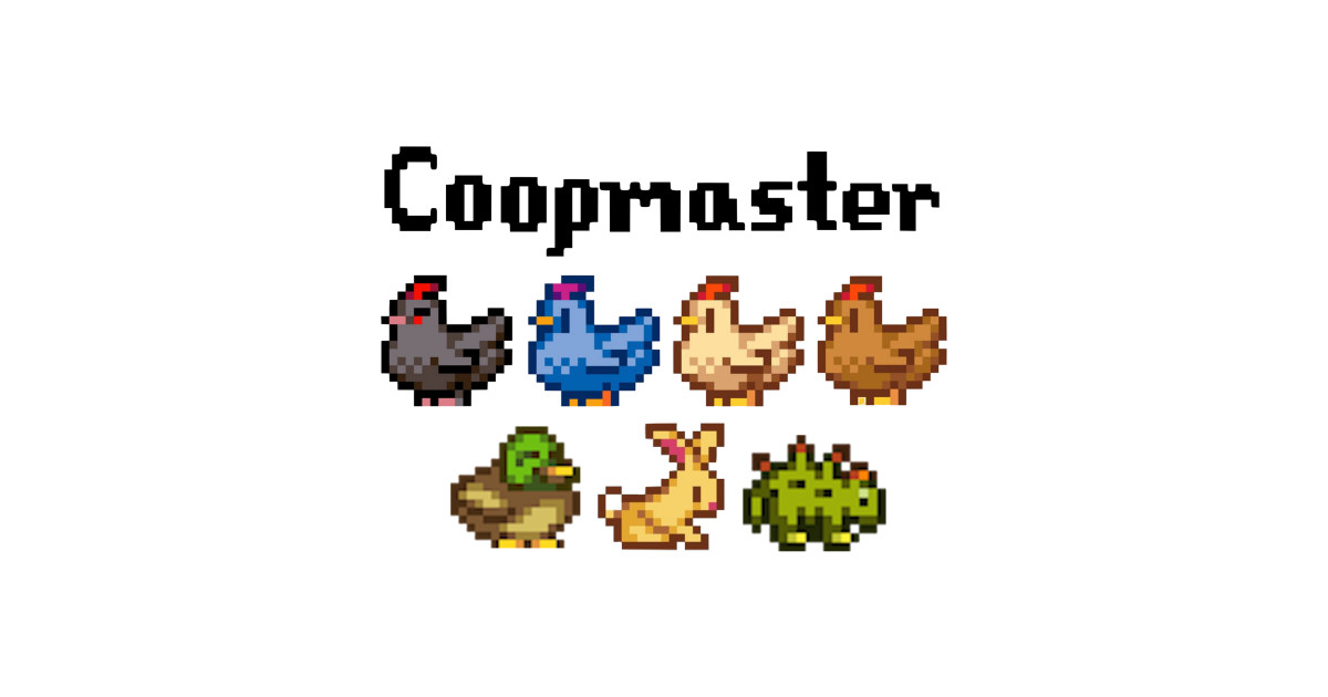 Stardew Valley Coopmaster Coop Animals - Sdv - T-Shirt | TeePublic