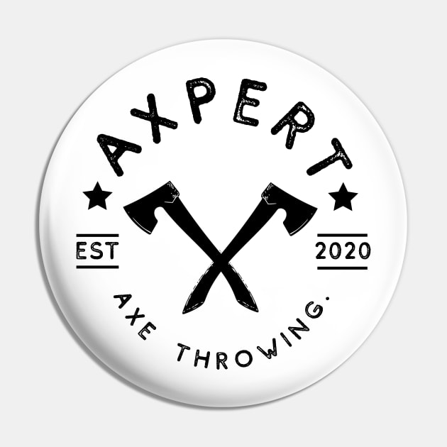 Axe Throwing Axpert - Axe Throwing - Pin | TeePublic