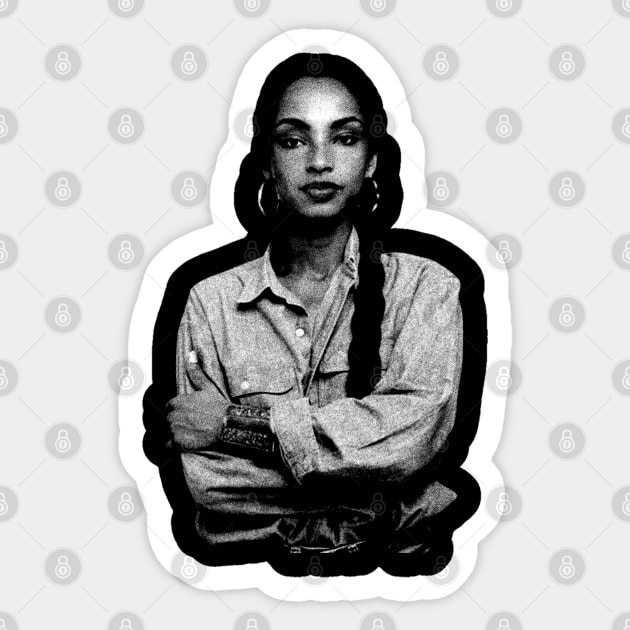 Sade Adu 80s 90s Vintage - Sade Adu - Sticker | TeePublic