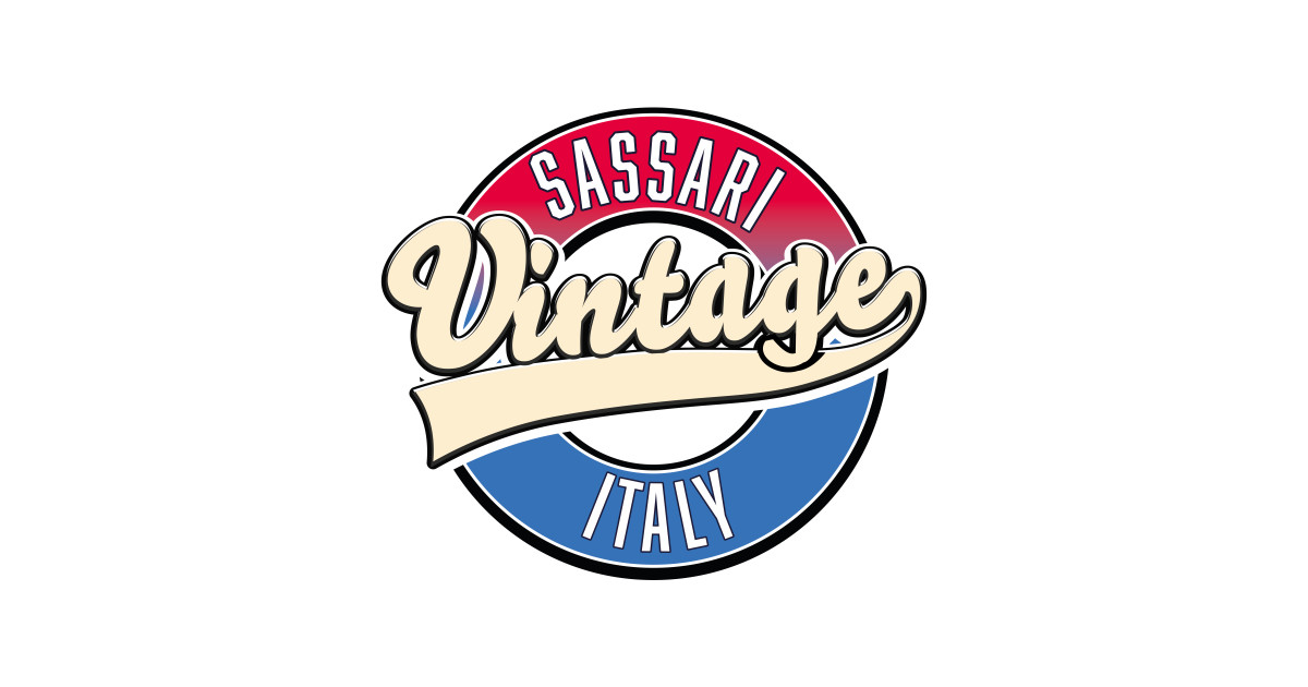 Sassari italy vintage style logo - Sassari Italy Vintage - T-Shirt ...